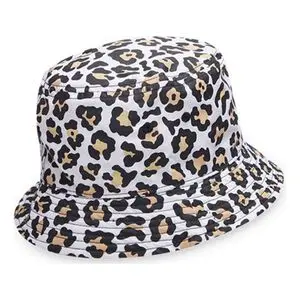 CONVERSE Leopard Printed Reversible Bucket Hat 'white - White/black