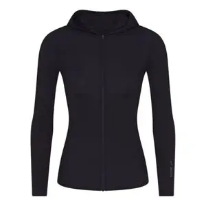 Nike X Skims Weightless Layers Full-zip Hoodie - Obsidian