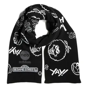 Adidas Neo X Sesame Street Scarf 'black White - Black/white