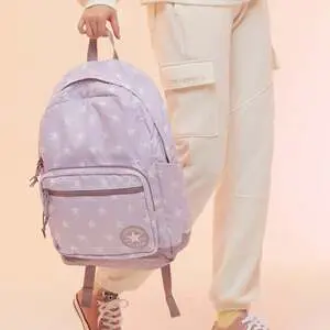 CONVERSE Go 2 Patterned Backpack - Light Purple