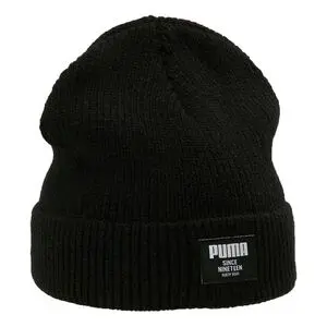 PUMA Ribbed Classic Cuff Beanie - Black