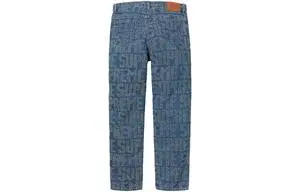 Supreme Fw23 Week4 Needle Punch Regular Jean Pants - Blue