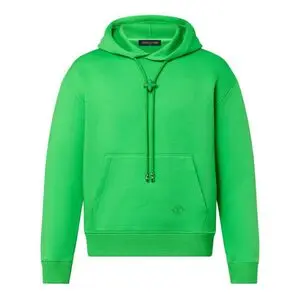 LOUIS VUITTON Monogram Flower Stopper Cotton Hoodie - Green