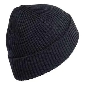 Adidas Ribbed Logo Beanie - Black
