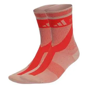 Adidas By Stella Mccartney Ribbed Crew Socks - Red
