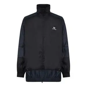 Balenciaga Bb Patchwork Nylon Zip-up Windbreaker