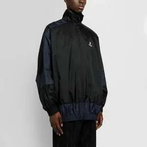 Balenciaga Bb Patchwork Nylon Zip-up Windbreaker