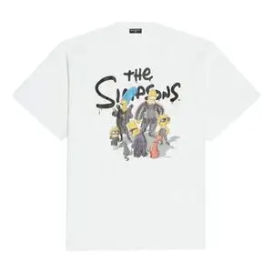 Balenciaga X The Simpsons Oversized Cotton T-shirt - White