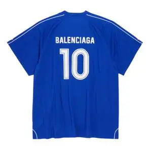 Balenciaga Oversized Soccer Jersey - Blue