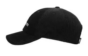 NEW BALANCE Corduroy Cap With Wordmark Logo - Black