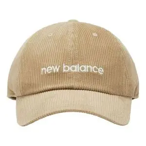 NEW BALANCE Corduroy Baseball Cap With Logo - Tan