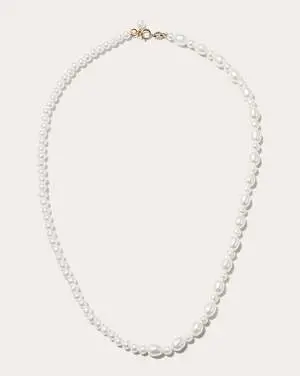 POPPY FINCH Freshwater Pearl And 14k Yellow Mixed Strand Necklace - Gold