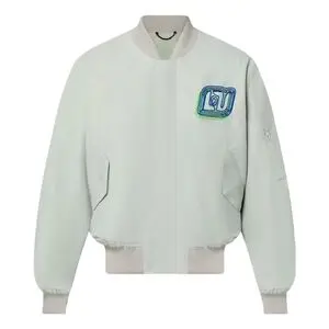LOUIS VUITTON Embroidered Bomber Jacket - Light Green