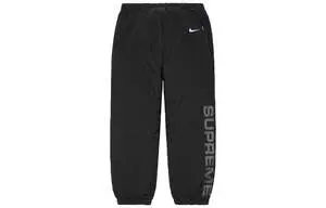 Supreme X Nike Jewel Reversible Ripstop Pants 'black Grey Red - Black/grey/red