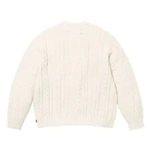 Supreme Applique Cable Knit Sweater