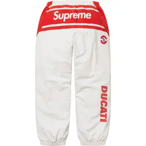 Supreme X Ducati Track Pants 'white Red