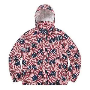 Supreme Raglan Court Jacket 'red White Black - Red/white/black