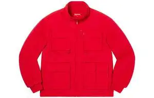 Supreme Fw19 Upland Fleece Jacket - Red