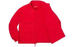 Supreme Fw19 Upland Fleece Jacket - Red