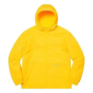 Supreme Reflective Zip Hooded Jacket - Yellow/black