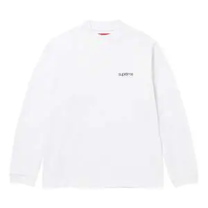 Supreme Mock Neck L/s Top - White