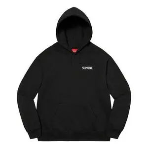 Supreme Ralph Steadman Skull Hooded Sweatshirt - Black/white