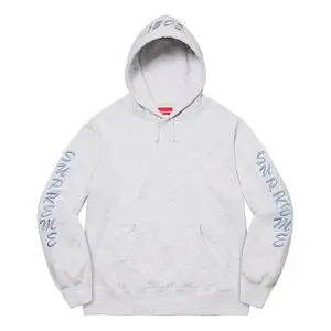 Supreme Guardian Hooded Sweatshirt 'white Grey Blue - White/grey/blue
