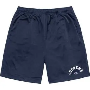 Supreme X Champion Mesh Shorts 'navy White - Navy/white