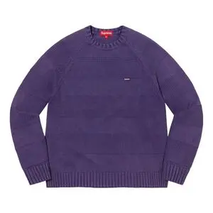 Supreme Ss23 Week 4 Small Box Stripe Sweater - Purple