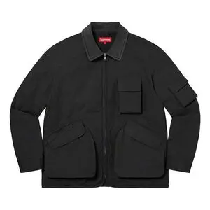 Supreme Cotton Utility Jacket - Black