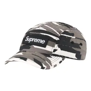 Supreme Layered Camo Camp Cap 'black White Grey - Black/white/grey