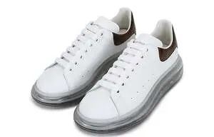 Alexander McQueen Oversized Transparent Sole Sneaker 'white Brown Crocodile
