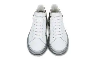 Alexander McQueen Oversized Transparent Sole Sneaker 'white Brown Crocodile