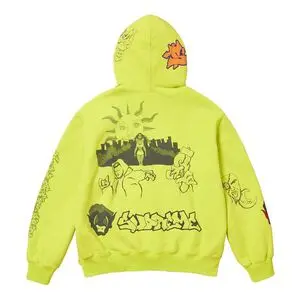 Supreme Sunrise Hooded Sweatshirt 'yellow Multi-color