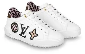 LOUIS VUITTON Time Out Sneakers 'white With Large Side Logo