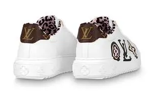 LOUIS VUITTON Time Out Sneakers 'white With Large Side Logo