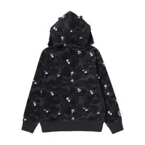 A BATHING APE X Kuromi Camo Full Zip Hoodie - Black