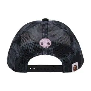 A BATHING APE X Kuromi Abc Camo Mesh Cap