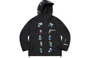 Supreme X Smurfs Gore-tex Shell Jacket 'black Blue White
