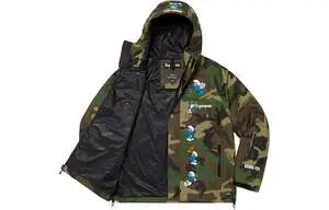 Supreme X Smurfs Gore-tex Shell Jacket 'black Blue White