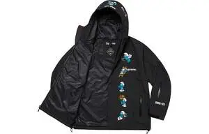 Supreme X Smurfs Gore-tex Shell Jacket 'black Blue White