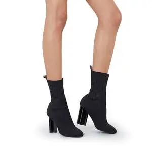 LOUIS VUITTON Silhouette Ankle Boots 'black With Logo Monogram