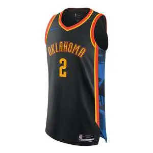 Nike Dri-fit Adv Nba Oklahoma City Thunder 2024/25 City Edition Authentic Jersey 'shai Gilgeous-alexander - Black