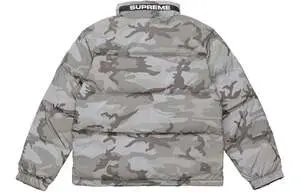 Supreme Fw18 Reflective Camo Snow Jacket - Grey