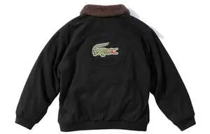 Supreme Lacoste Wool Bomber Jacket - Black