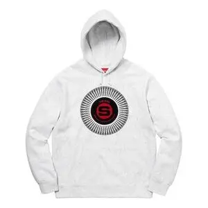 Supreme Chenille Appliqu Hooded Sweatshirt - White/black/red