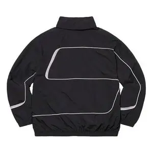 Supreme Paneled Track Jacket - Black/white