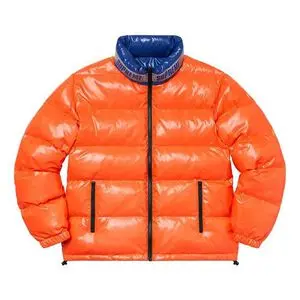 Supreme Shiny Reversible Puffy Jacket 'blue Orange