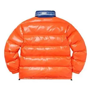 Supreme Shiny Reversible Puffy Jacket - Blue/orange