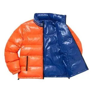 Supreme Shiny Reversible Puffy Jacket - Blue/orange